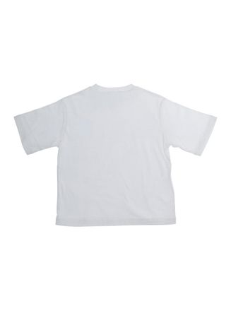 Marni Girls Crew-Neck T-Shirt White Cotton T-Shirts And Polos