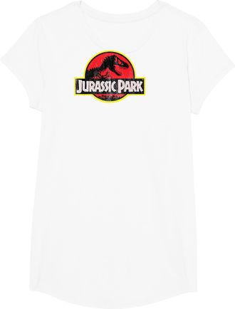 Jurassic Park Distressed Vintage Logo T-Shirt
