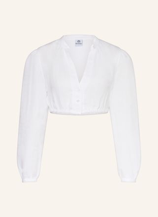 Hammerschmid Hammerschmid Dirndlbluse Greta Aus Leinen weiss