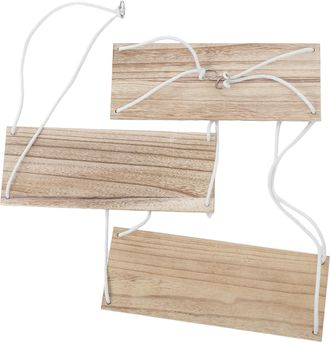 DOITOOL Boho Wandregal 3 Ebenen Schwebendes Seilregal aus Rustikalem Holz mit Verstellbarer Aufh&auml;ngung f&uuml;r Schlafzimmer K&uuml;che Badezimmer