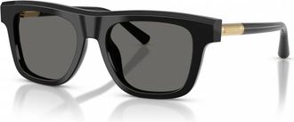 Dolce & Gabbana Homme, Accessoires, Noir, Taille: 52 MM Lunettes de soleil carrées