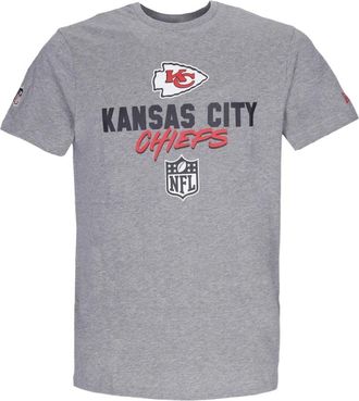 New Era NFL Script Tee Heather Graphite/Black - - Tops - Herren - Grau - M