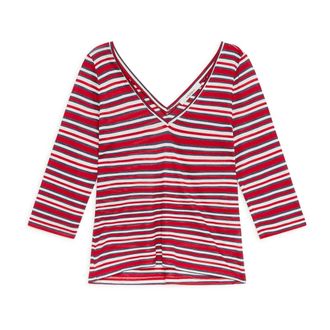 Maliparmi Maliparmi, Femme, Tops, Multicolore, Taille: 44 FR T-Shirt d&eacute;t&eacute; &agrave; rayures