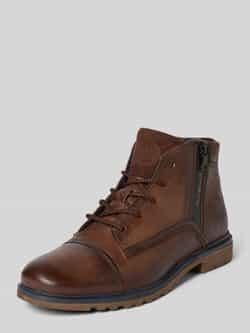 Bugatti Boots aus Leder mit Rei&szlig;verschluss Modell Vittore