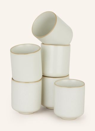 Ferm Living Ferm Living 6er-Set Becher Sekki weiss