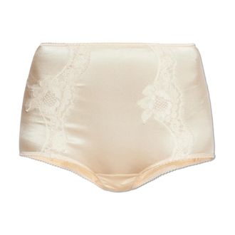Dolce & Gabbana Femme, Sous-v&ecirc;tements, Beige, Taille: 40 FR Culottes taille haute