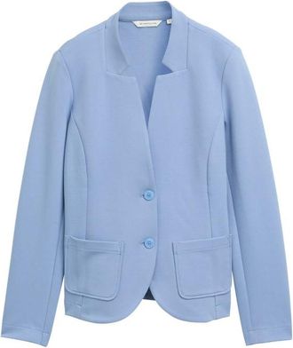 Tom Tailor Damen 1038703 Basic Ottoman Blazer mit Taschen, 37106 - Flawless Blue, XL
