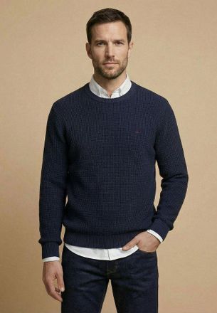 Fynch-Hatton Strickpullover aus Baumwolle, normale Passform, h&uuml;ftbedeckende L&auml;nge