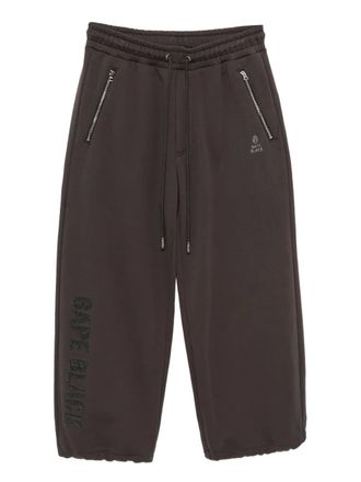 A Bathing Ape pantalon à taille élastiquée - Gris