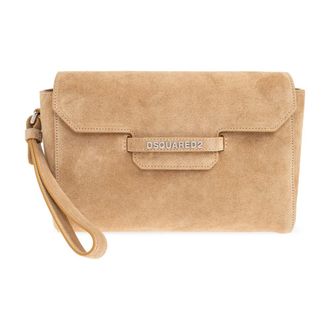 Dsquared2 Homme, Sacs, Beige, Taille: ONE Size Sac &agrave; main en daim