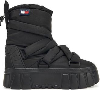 Tommy Jeans Schneeschuhe Tjw Chunky Snow Boot Nylon EN0EN02842 Schwarz