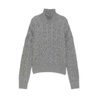 Max Mara Femme, Pulls, Gris, Taille: 42 FR Maglia Canottiera Top