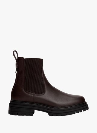 Tommy Hilfiger Bottines bout rond en cuir