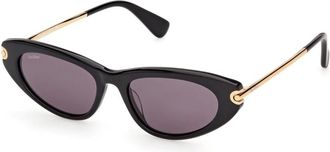 Max Mara Lunettes de soleil - Femme - Accessoires - Noir - Taille: 52 MM
