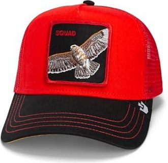 Goorin Brothers The Squad Bird Casquette de camionneur Rouge/noir Taille unique, rouge, taille unique