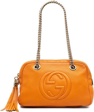 Gucci Hobo Bags - Leather Soho Chain Zip Shoulder Bag - Gr. unisize - in Orange - für Damen