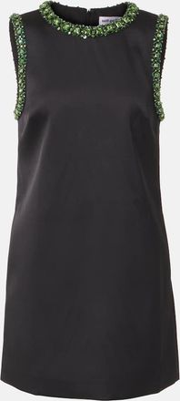 Self Portrait Verziertes Minikleid aus Satin