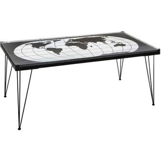 Atmosphera Atmosphera - Table basse design m&eacute;tal Mappemonde