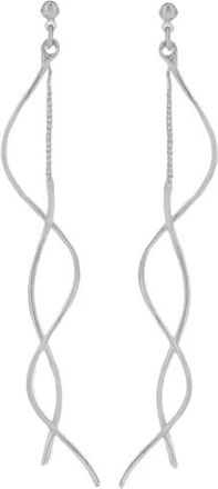 Dansk Copenhagen Spiral Revolve Ohrringe - - Accessories - Damen - Grau - ONE SIZE