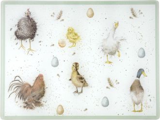 Portmeirion Home & Gifts Wrendale von Royal Worcester Glass Worktop Saver Wrendale Designs