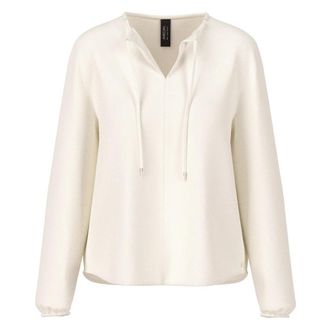 Marc Cain Flie&szlig;ende Schlupfbluse mit Neckholder - - Blouses & Shirts - Damen - Beige - S