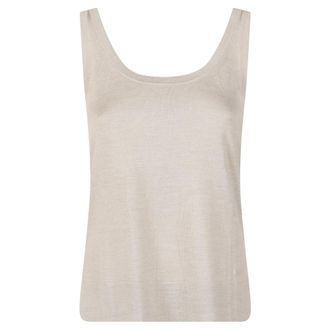 Max Mara &Auml;rmellose Oberteile - - Tops - Damen - Grau - XL