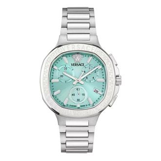 Versace Femme, Accessoires, Gris, Taille: ONE Size V-Lady Chrono Square