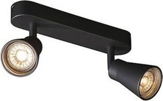 SLV Plafonniers int&eacute;rieurs led avo applique et plafonnier int&eacute;rieur double noir GU10/QPAR51 2x 50W max 1000889