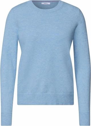 Cecil Rundhals-Pullover - - Knitwear - Damen - Blau - 2XL