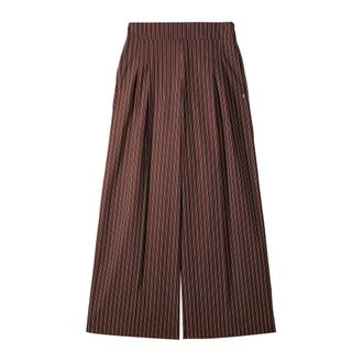 Patrizia Pepe Femme, Pantalons, Brun, Taille: 38 FR Wide Pantalons