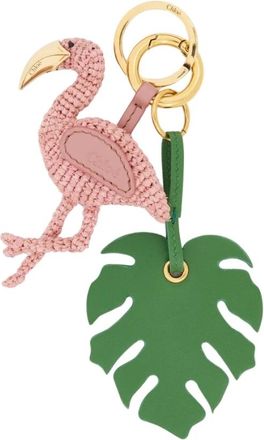 Chlo&eacute; Femme, Accessoires, Multicolore, Taille: ONE Size Symbols Flamingo Key Ring Bag Charm