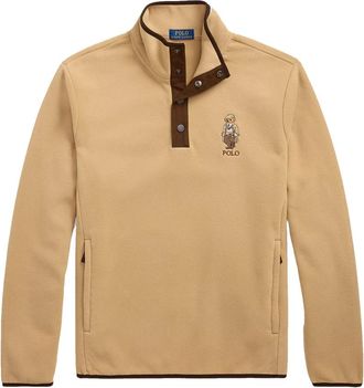 Polo Ralph Lauren Homme, Tops, Beige, Taille: XL Pull en Molleton Ours
