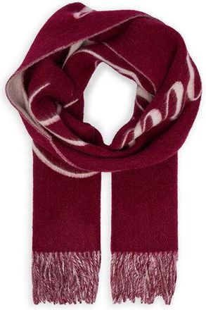 Tommy Hilfiger Schal Script Logo AW0AW17786 Dunkelrot