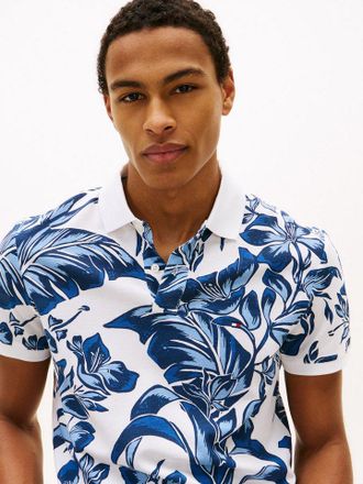 Tommy Hilfiger Poloshirt FLORAL AOP REGULAR mit Blumenprint, regular fit