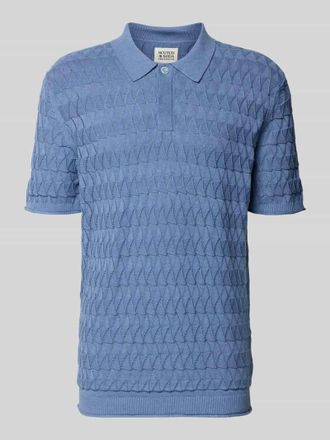 Scotch & Soda Regular Fit Poloshirt mit Strukturmuster