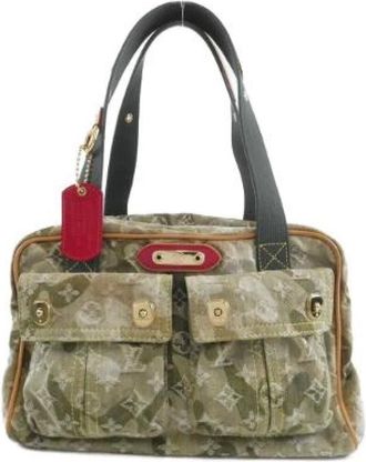 Louis Vuitton Pre-owned Sac bandouli&egrave;re en denim Monogramouflage - Femme - Pre-owned - Vert - Taille: ONE Size