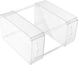 Lurrose Transparenter Kosmetik Organizer Aufbewahrungsregal für Make up Hautpflege Badezimmer Schminktisch Tischplatte Multifunktionaler Aufbewahrungshalter f