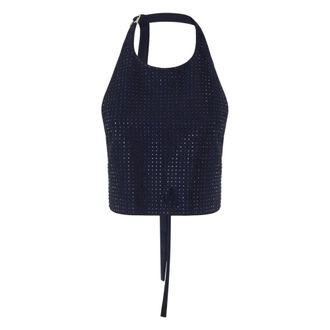Pinko &Auml;rmelloses Oberteil - - Tops - Damen - Blau - M