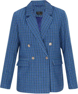 Faina Jacke Frauen blau mehrfarbig