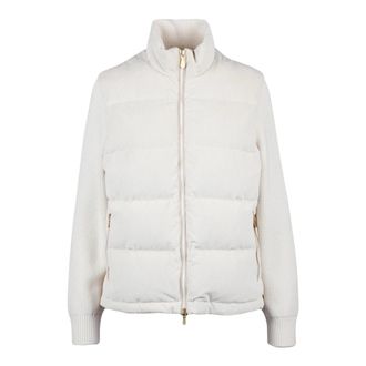 Eleventy Rippstrick-Cordjacke - - Jackets - Damen - Wei&szlig; - L