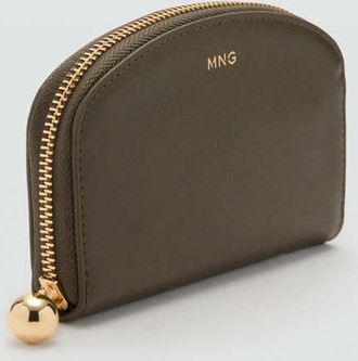 Mango Mittelgro&szlig;e Geldb&ouml;rse mit Mini-Beadwork khaki - Damen - Einheitsgr&ouml;&szlig;e - MANGO