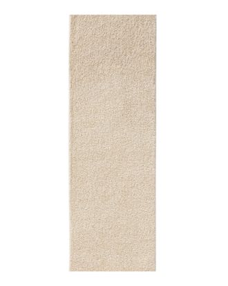 benuta Basic Hochflorteppich Soho - Cream 80x300 cm - Kuschelig Weicher Teppich im Minimalistischen Look - Pflegeleicht - Fu&szlig;bodenheizung Geeignet