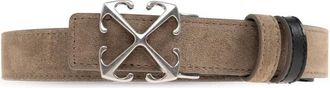 Off-white Femme, Accessoires, Beige, Taille: 75 CM Ceinture en daim