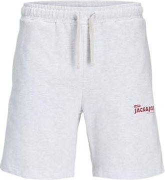 Jack & Jones Jpstgordon Charge Print Short de Sport pour Homme, Blanc-Gris, XS