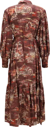 Alemais Ezra Midi Shirt Dress - Brown