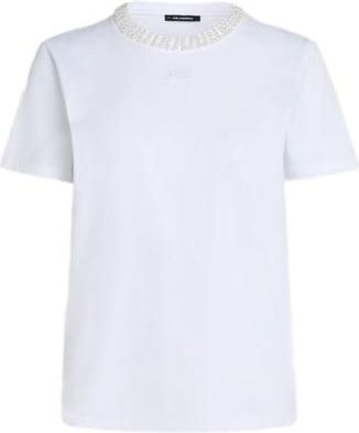 Karl Lagerfeld Tee-shirt col rond en coton