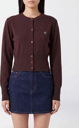 Vivienne Westwood Slim-Fit-Cardigan Bea von mit kontrastierender Orb-Logo-Stickerei