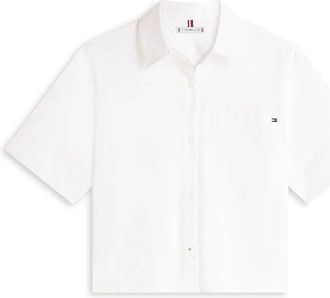 Tommy Hilfiger Damen Bluse aus Bio-Baumwolle