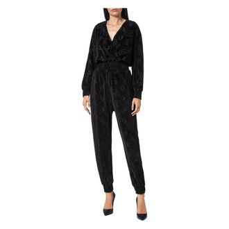 Philipp Plein Jumpsuit mit gelasertem Monogramm - - Sport - Damen - Schwarzk - M