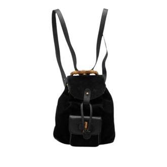 Gucci Pre-owned Bamboo Rucksack - - Pre-owned - Damen - Schwarzk - ONE SIZE